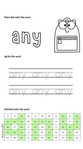 Pre-K to First Grade Sight Word Practice Bundle: Fun and Engaging ...