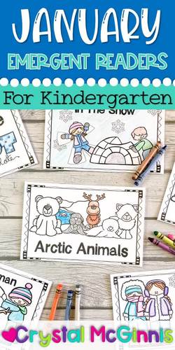 January Themed Kindergarten Books for Beginning Readers | Winter Books