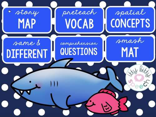 NO PRINT Nugget & Fang Book Buddy Speech & Language Therapy | TPT