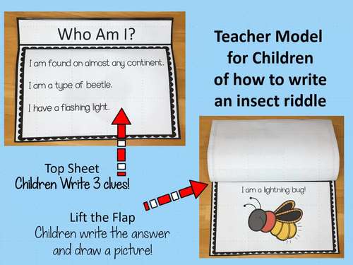 Insects, Bugs, and Creatures Riddles! First Second Grade ESL Science
