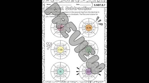 Decimal Addition, Subtraction, Multiplication, & Division! | 5.NB.B.7 ...