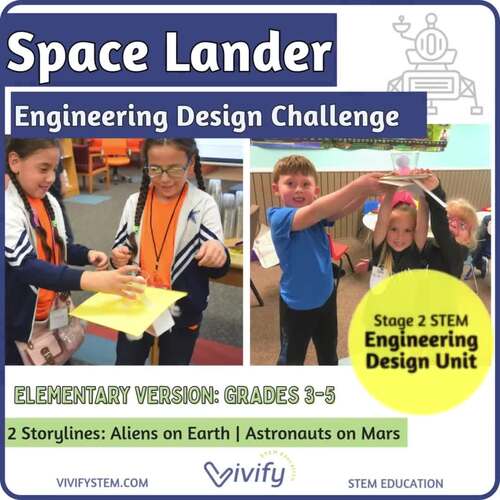 Elementary STEM Space Lander Challenge by Vivify STEM | TPT