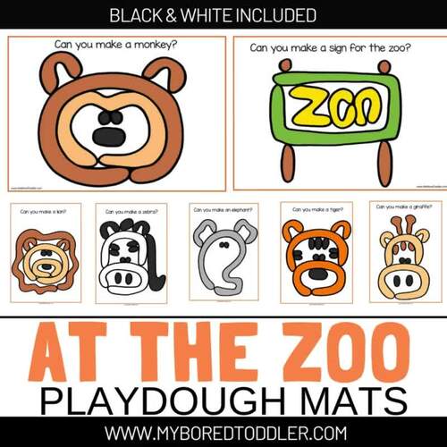 AT THE ZOO - Toddler Preschool Bundle - Fine Motor, Games, Activities ...