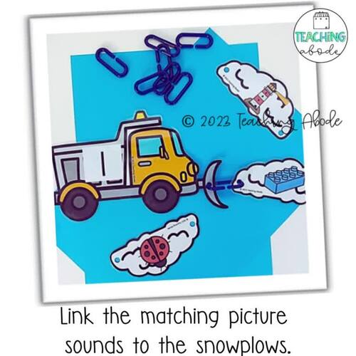 Beginning Sound Literacy Center Activities Winter Kindergarten Phonics