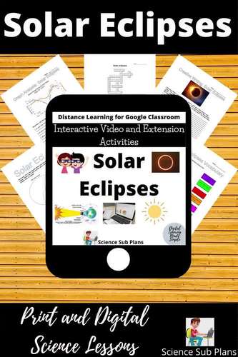 Solar Eclipses - Interactive Video and Extension Activities | TPT