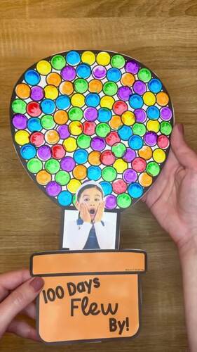 *1/2 OFF 100th Day of School Craft Hundredth Day Math Craft Counting by ...