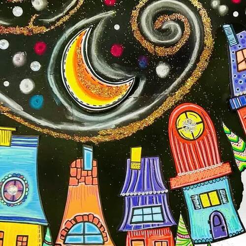 Christmas Craft - Art Activities : Christmas Village - Winter | TPT