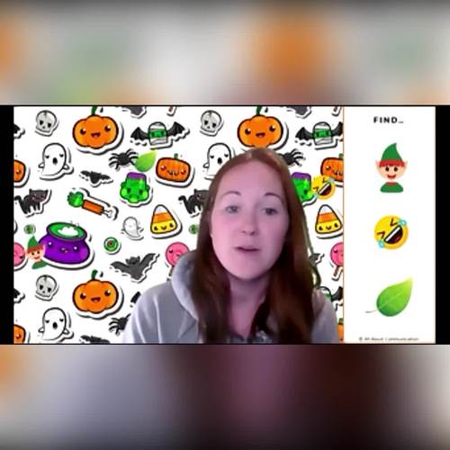 GREEN SCREEN Halloween Search & Find/Editable/Distance Learning/NO PRINT