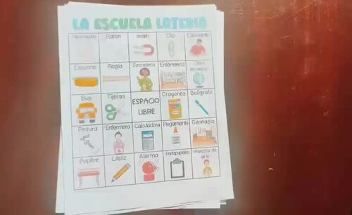 Bilingual Bingo School Vocabulary Bundle: English & Spanish - 82 Boards