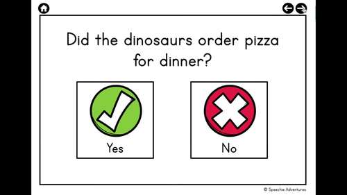 Dino-Thanksgiving Book Companion Activities Speech Language Therapy ...