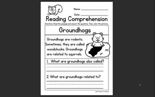 Groundhog Day STEM Activities Reading, KWL, + Labeling PreK ...