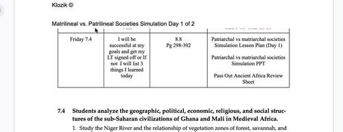 People & Culture of Africa Bundle | Lesson Plan + Simulation Activity