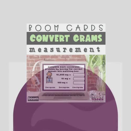 Convert Grams into Kilograms Boom Cards by Amanda Bowen - The Sci Ed ...