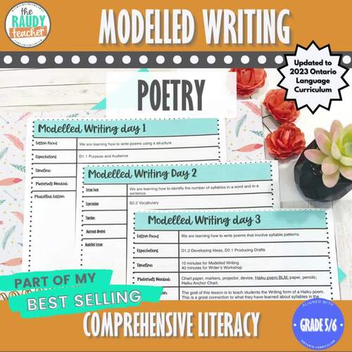 Writing Unit | Poetry | NEW 2023 Ontario Language Curriculum | Google ...
