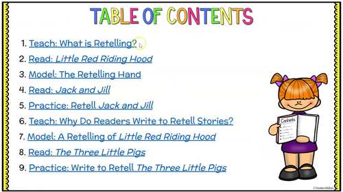 Retelling Stories Activities and Lesson Plans Google Slides Reading Bundle