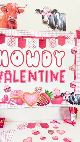 Printable Valentines Day Bulletin Board Kit February Bulletin Board Ideas