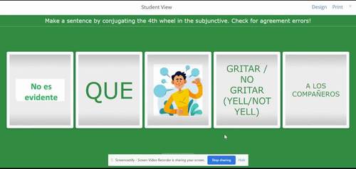 Present Subjunctive Make a Sentence Game: Impersonal Expressions