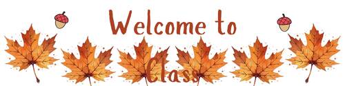 Fall Autumn Animated Google Classroom Banners, Editable Google ...