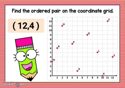 Coordinate Grid Ordered Pairs Boom Cards™ Distance Learning by Creating ...