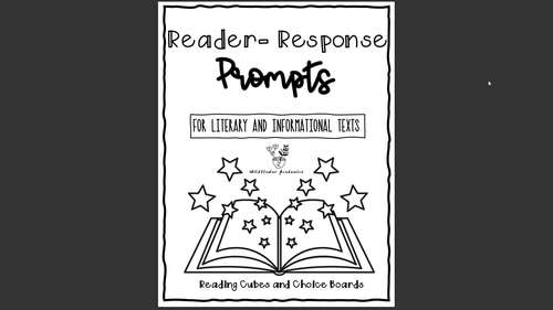 Reader Response Prompts- Cubes & Choice Boards by Wildflower Academics