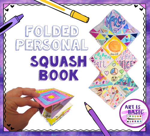 Art Project Video: About Me Foldable Explosion Book by Art is Basic