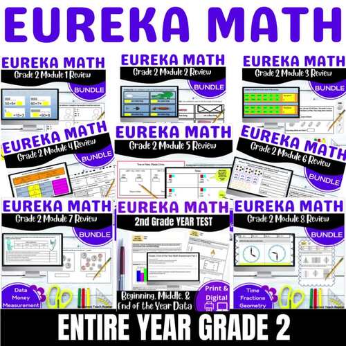 FULL YEAR 2nd Grade Engage NY {Eureka} Math Digital PDF BUNDLE Back to ...