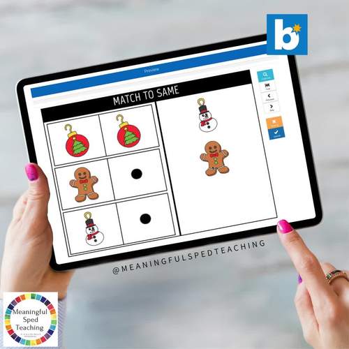 Christmas Life Skills Match to Same Boom Cards™ by Meaningful Sped Teaching