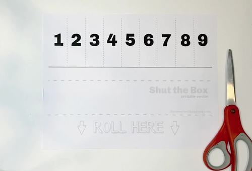 Printable Shut the Box Game for ages 8+ by Gameschool Academy | TPT