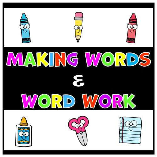 Making Words Word Work Springtime Theme by Our Wonderful Journey