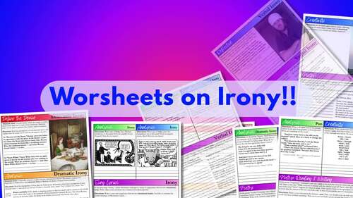 IRONY Worksheets: Verbal, Situational, Dramatic | 35+ Examples ...