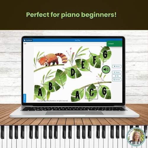 Music Alphabet BOOM™ Cards - Pre-Staff Activity for Piano Beginners ...