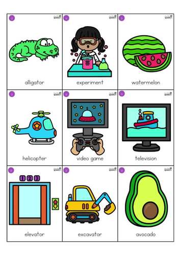 4 syllable words cycles for phonology therapy activity - Weak Syllable ...