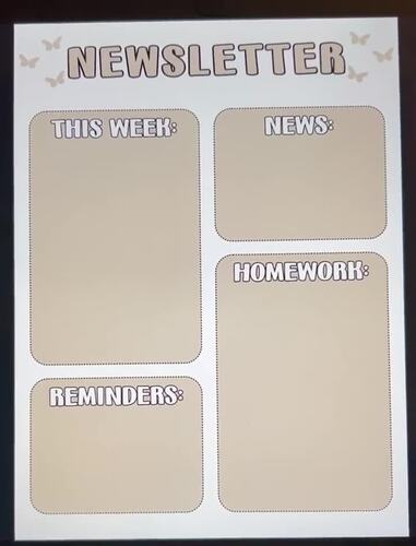 Editable Neutral Newsletters by TeachingWithMsEaster | TPT