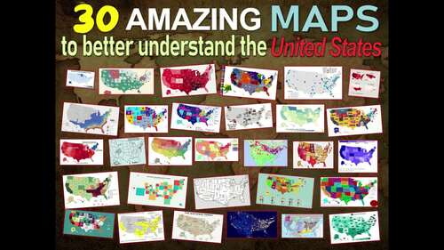 30 AMAZING Maps to Better Understand the UNITED STATES: questions ...