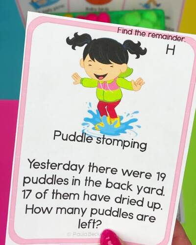 Word Problems Addition and Subtraction Within 20 Story Problems Spring