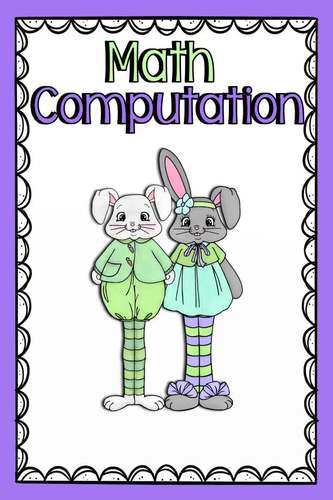 MATH COMPUTATION TASK CARDS Easter Riddles Addition Math Centers