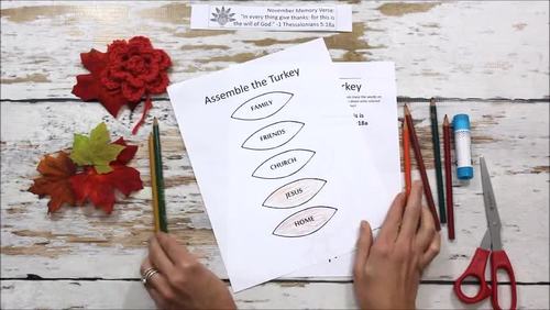 Thanksgiving Bible Lessons for November, Complete Unit by Julie Faulkner