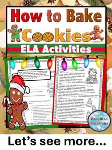 How to Bake Christmas & Santa's & Favorite Cookies ELA Writing Activities