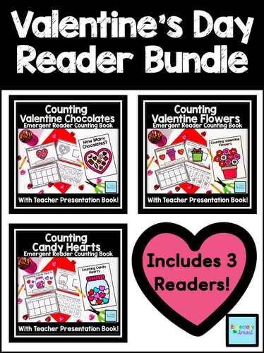 Valentine's Day Emergent Reader Counting Book Bundle by Especially Smart