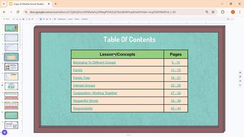Kindergarten - Citizenship - Google Lesson Slides - NEW Alberta Social ...