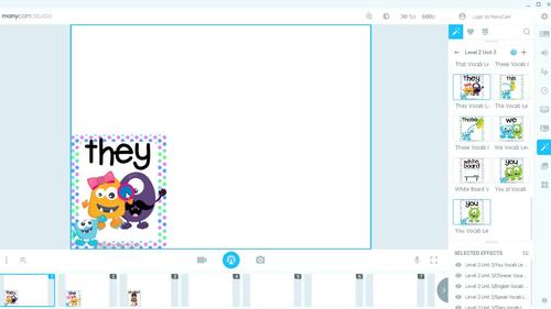 Manycam Digital Objects for VIPKid Level 2 Unit 3: 35 Flashcards and Props