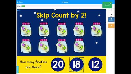 Skip Counting by 2s, 5s and 10s Digital Task Cards with Boom Cards BUNDLE