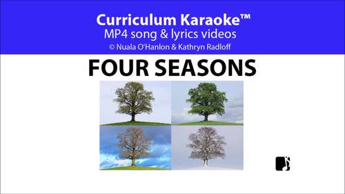 'FOUR SEASONS' ~ (Grades Pre-K - 3) ~ Curriculum Song Video l Distance ...