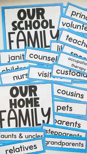 Our School is a Family Activity Book Companion Back to School | TPT