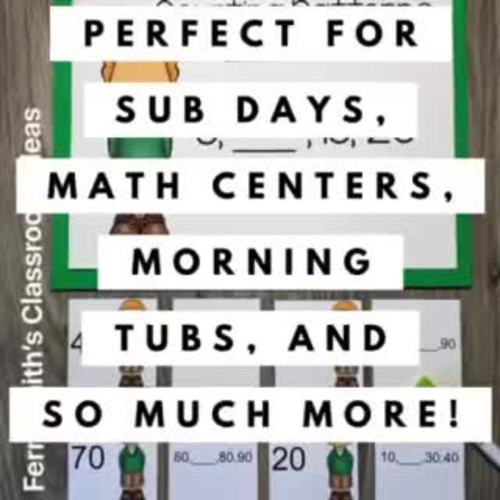 Counting Patterns Within 100 Bundle by Fern Smith's Classroom Ideas