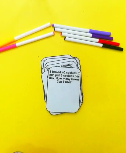 Division Task Cards by The Joy in Teaching | TPT