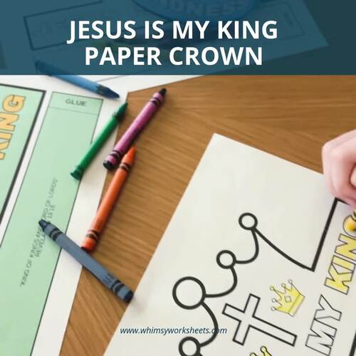 Bible Paper Crown Printable | Faith Over Fear | Revelations Classroom ...