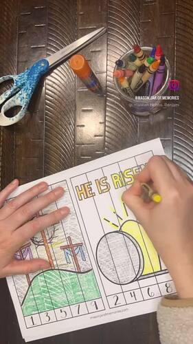 Good Friday Craft, Easter Activity, Easter Coloring Page, Easter Bible ...