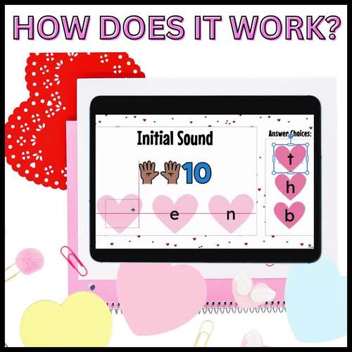 No Prep Valentines Day CVC Spelling Interactive Editable Google Slides ...