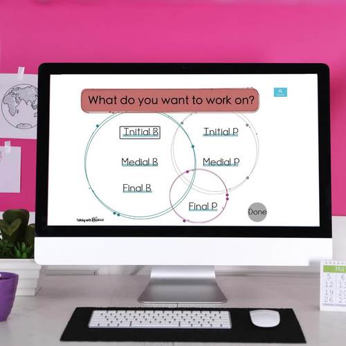 Articulation Activity for P and B Words Boom Cards for Speech Therapy